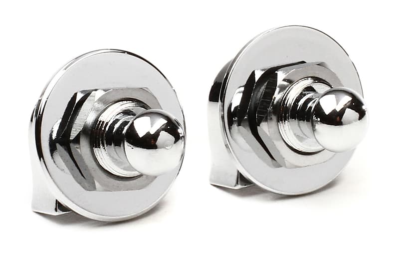 Fender Strap Locks and Buttons Set - Chrome (3-pack) Bundle | Reverb
