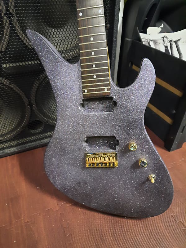 Schecter Revenger 7 String Purple Sparkle Project Guitar | Reverb