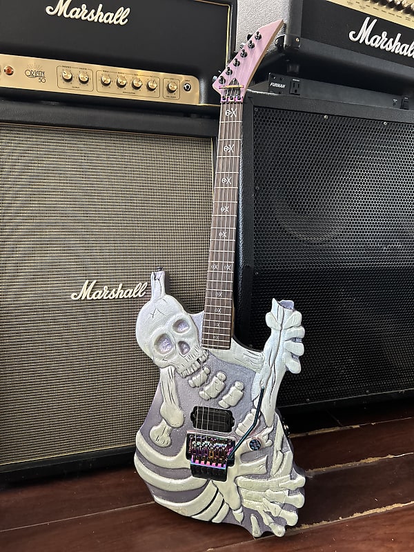 Custom ESP George Lynch Skeleton style - Color shift w/ | Reverb