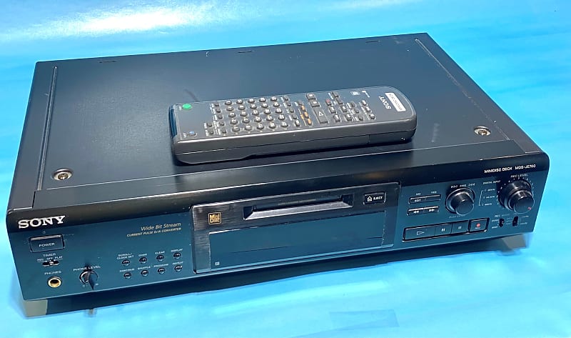 Sony Minidisc recorder/player MDS JE700 mid 90s - Black metal | Reverb