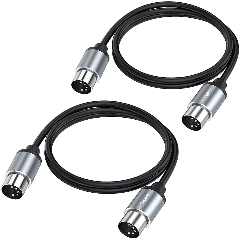 Midi Cable 3Ft 2 Pack, 5 Pin Din Midi Cable Male To Male 3 | Reverb