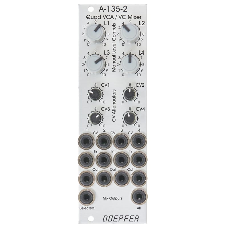Doepfer A-135-2 Mini Quad VCA / VC Mixer - Mixer Modular | Reverb
