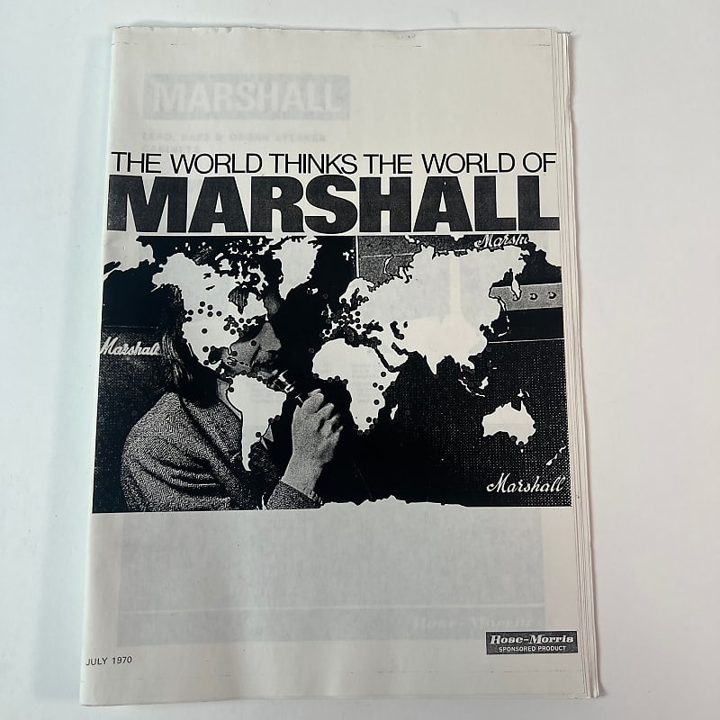 Marshall The World Thinks The World of 1970 Catalog '90s | Reverb