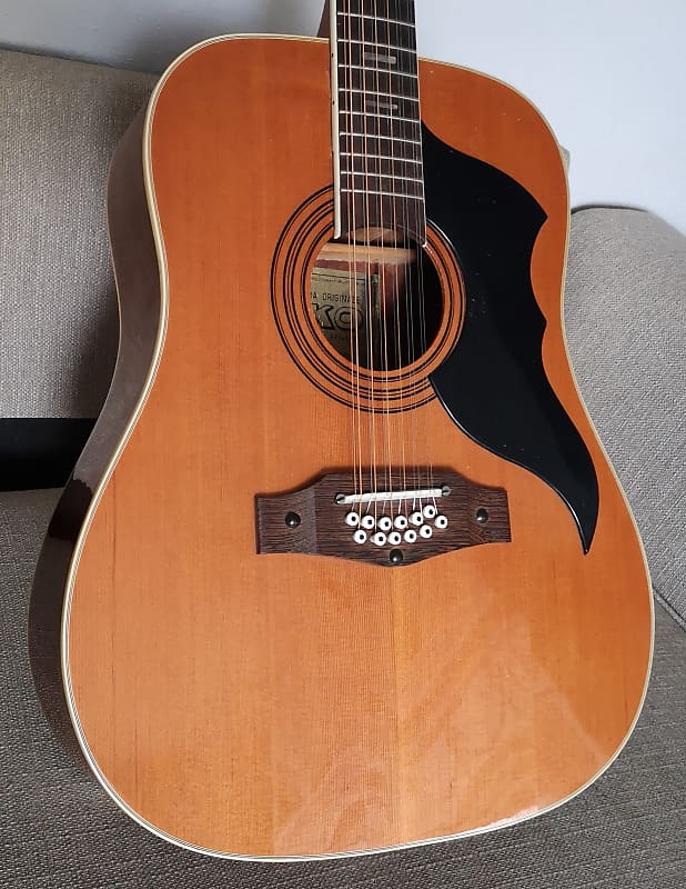 Rare eko 12 string ranger acoustic guitar Italy + case | Reverb UK