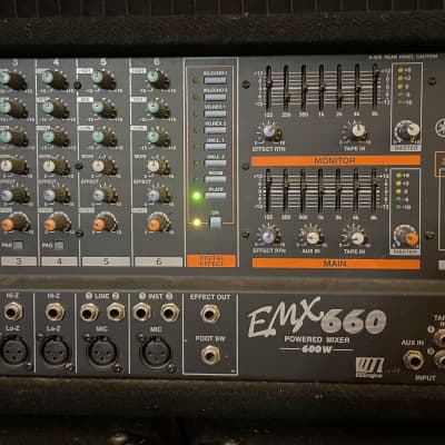 Yamaha EMX 660 + two 15" Passive Monitors - PA system | Reverb