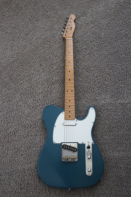 Kevin Barnes Custom Guitars - Peacock Blue Pinecaster | Reverb