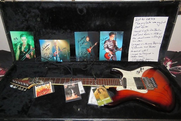 ESP 901 GUITAR used to record Rammsteins "Herzeleid" debut | Reverb