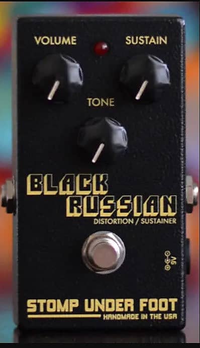 Stomp Under Foot Black Russian Distortion/Sustainer Pedal | Reverb