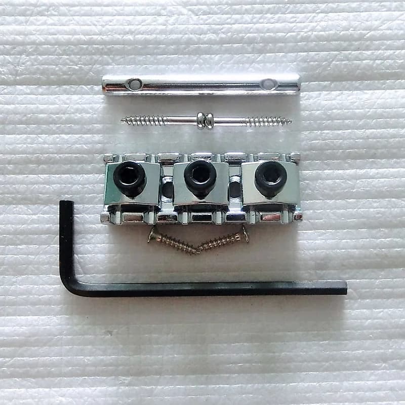 Chrome 43MM Guitar Locking Bridge Tremolo Nut with String Bar | Reverb