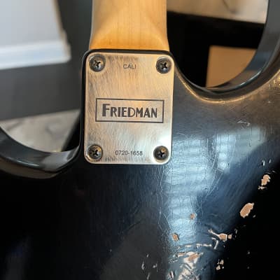 Friedman Cali Hardtail Black Age Reverse Headstock 2020 - | Reverb