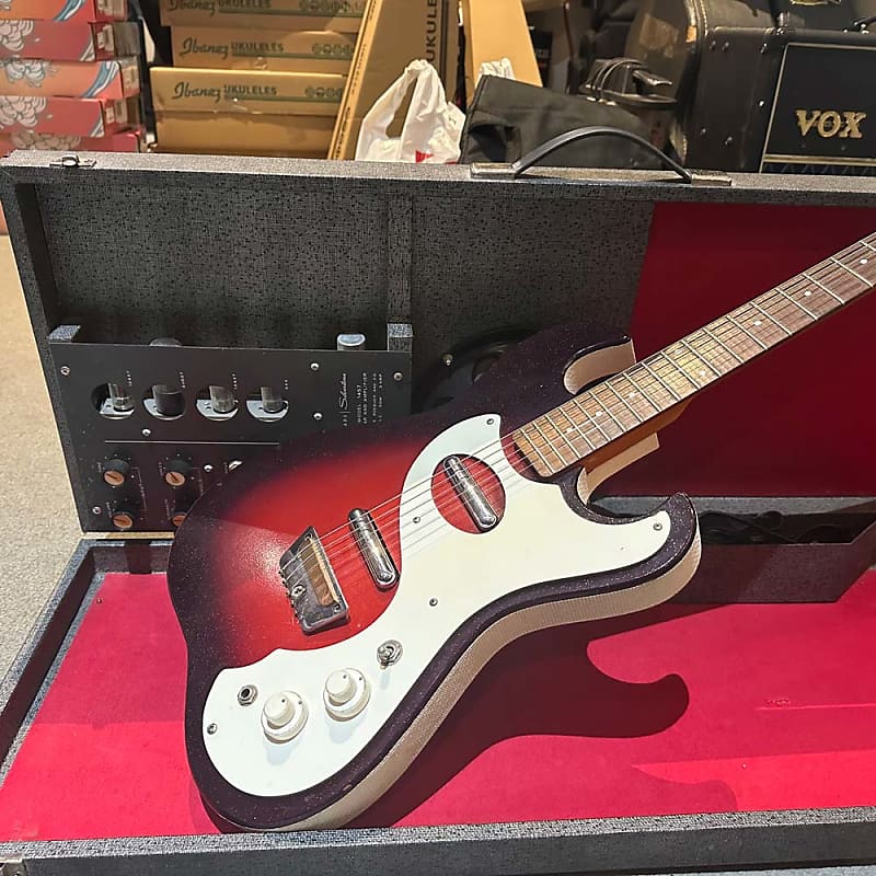 Silvertone 1960s Sears Model 1457 Electric Guitar w/ Amp in | Reverb