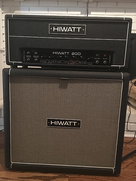 Hiwatt 200 Watt Head &SE410 Cab 2015 Black | Reverb