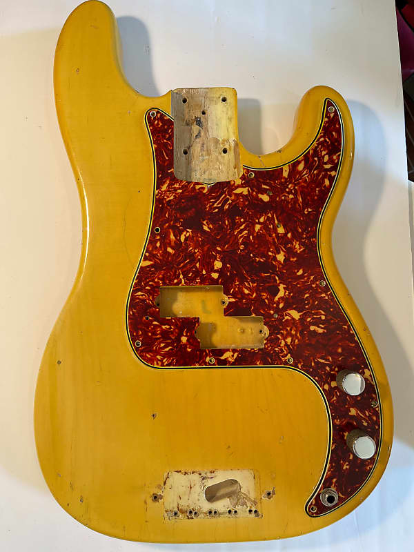 Fender Precision Bass Body 1969 1970 1971 1972 - Blonde | Reverb
