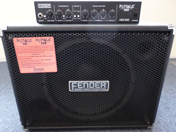 Fender Rumble 350 Head and Rumble 112 Bass Cabinet | Reverb