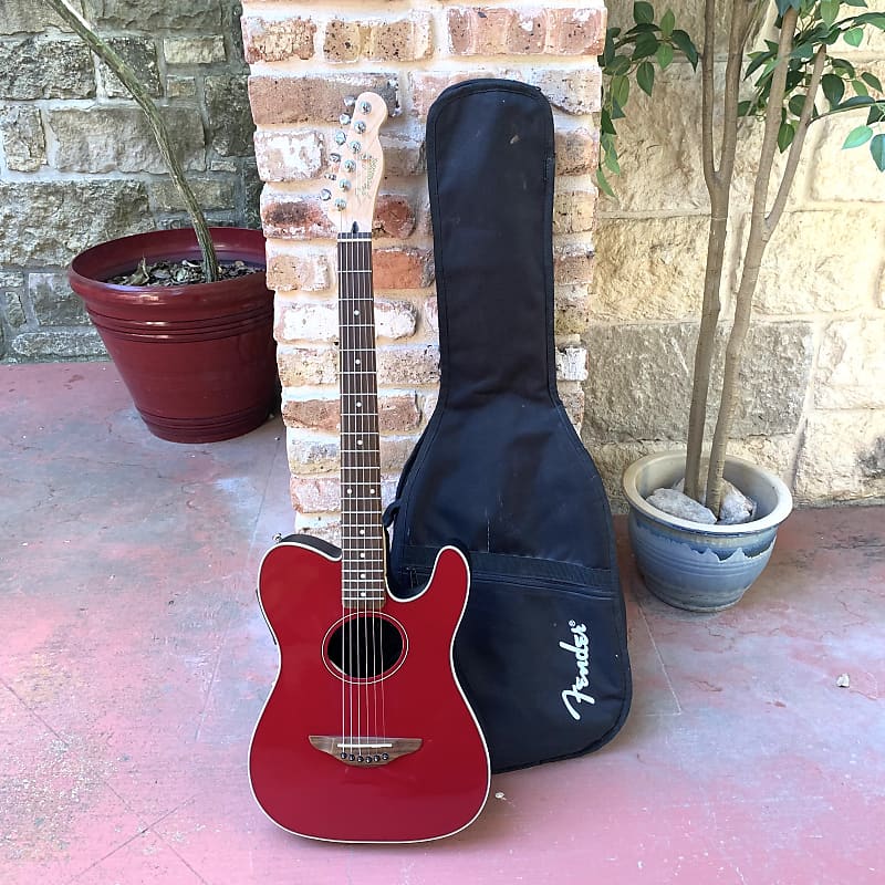 Fender Telecoustic Acoustic/Electric with Fender Gig Bag | Reverb