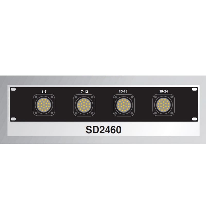 SOCAPEX Female Rackmount Panel 24 Circuit Unterminated 2RU | Reverb