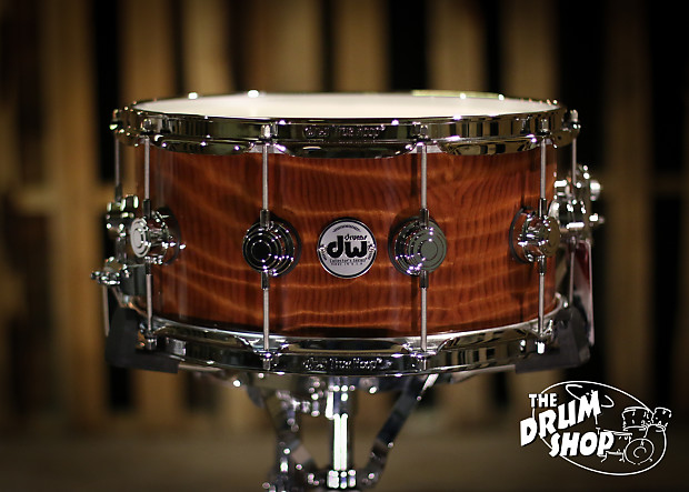 DW Collectors Snare, Exotic Redwood Stump, VLT Maple 6.5x14 | Reverb