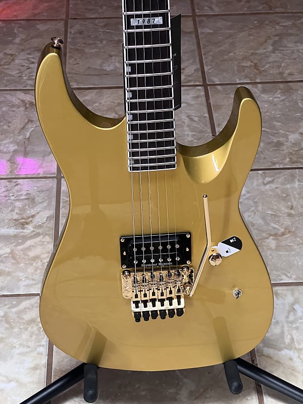 ESP LTD M-1 Custom '87 Electric Guitar - Metallic Gold | Reverb