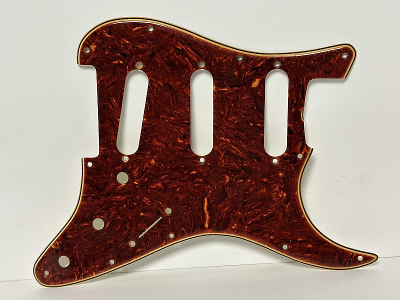 Stratocaster Pickguard 100% Celluloid Red Tortoise - Strat | Reverb