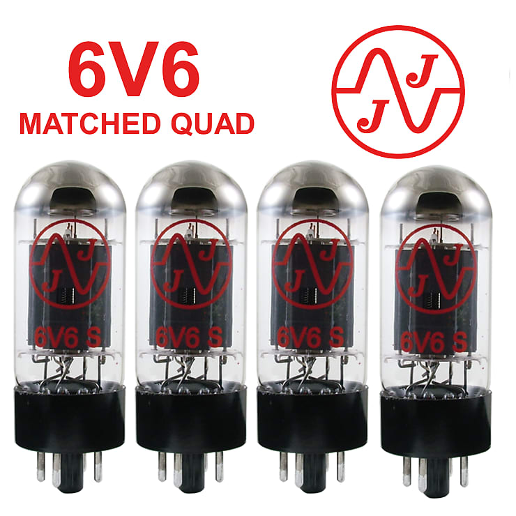 JJ Electronic 6V6 Matched Quad Vacuum Tube Set replaces 6L6 | Reverb