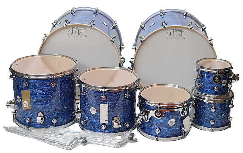 DW Design Series Double Bass Shell Kit Royal Blue | Reverb