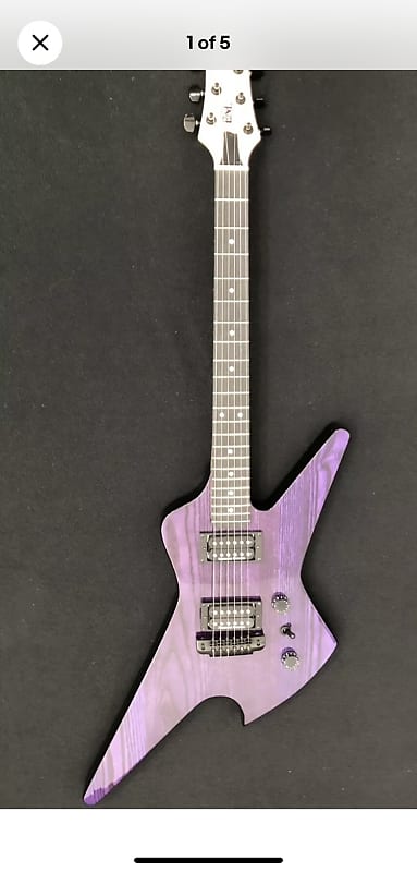 ENL Custom Guitars Crazybird Translucent Purple | Reverb