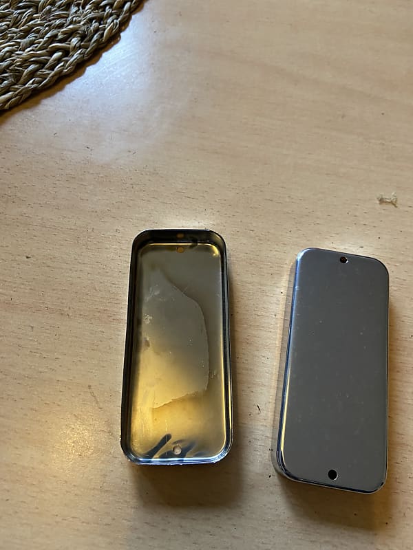 Gibson Thunderbird pickup cover Aged Chrome | Reverb