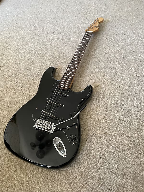 Pro Session Stratocaster Copy 1980s - Black | Reverb Australia