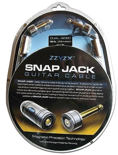 ZZYZX Snap Jack 15' Straight to Straight Guitar Cable | Reverb