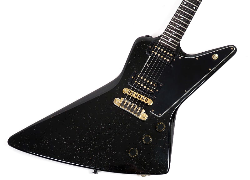 1981 Gibson E/2 Explorer Rare Factory Black Prism Finish! - | Reverb