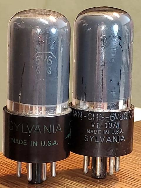 6V6GT Sylvania NOS matched pair MaxiMatcher2 (2)tube lot | Reverb
