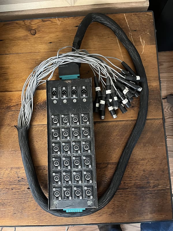 RapCo 24x4 Snake with Elco connectors - Black | Reverb