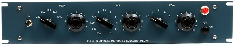 Pultec MEQ-5 Blue Midrange Equalizer :: Open Box, Full | Reverb