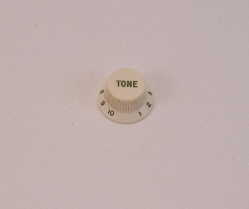 1972 Vintage Fender Stratocaster TONE Knob ~WHITE~ | Reverb