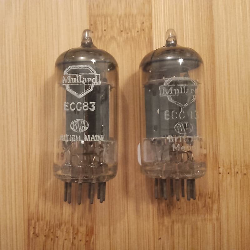 Matched pair Mullard 12ax7 ecc83 f92 long plate | Reverb Australia