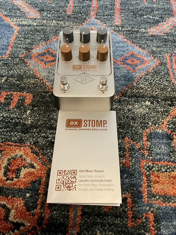 Universal Audio UAFX OX Stomp Dynamic Speaker Emulator Pedal Universal Audio UAFX OX Stomp Dynamic Speaker Emulator Pedal