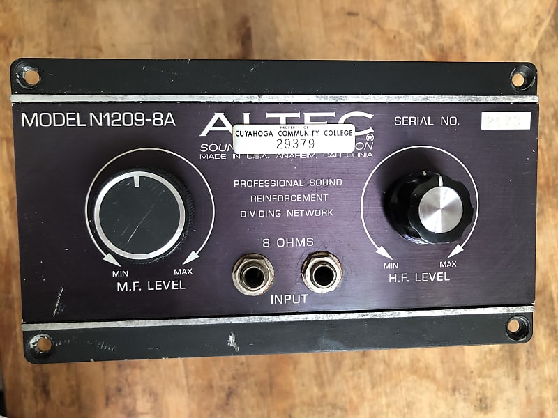 Altec Lansing N1209-8A Vintage Crossover Speaker Unit | Reverb