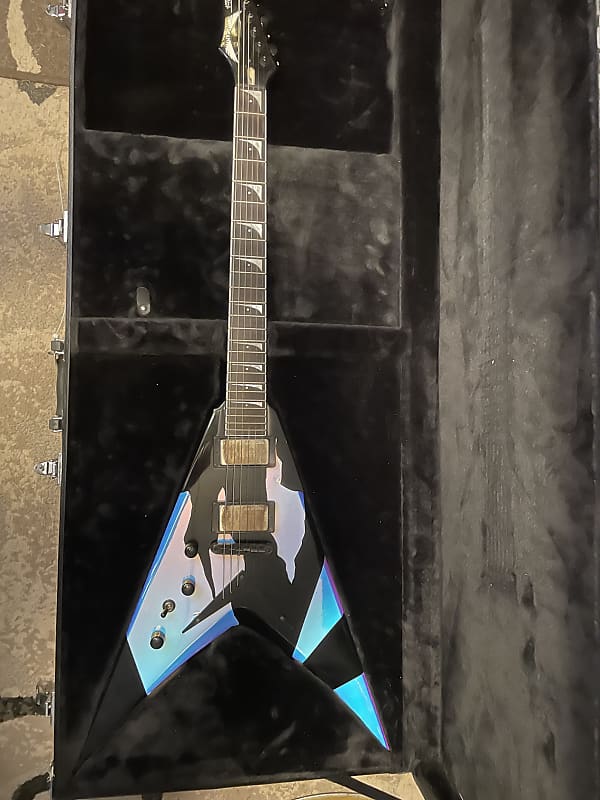 Dean left handed Dave Mustaine v Black and wrap | Reverb