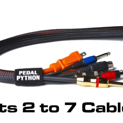 Pedal Python™ Cable Management System 25 Foot Black (DIY | Reverb