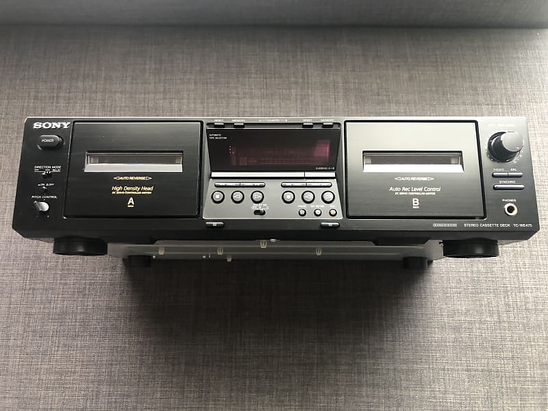 Sony TC-WE475 Tape Cassette Deck with Pitch Control | Reverb
