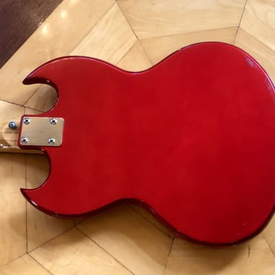 Vintage circa 1960s/70s Kay SG Bass Guitar EB-0 K2B w/ K Kase | Reverb