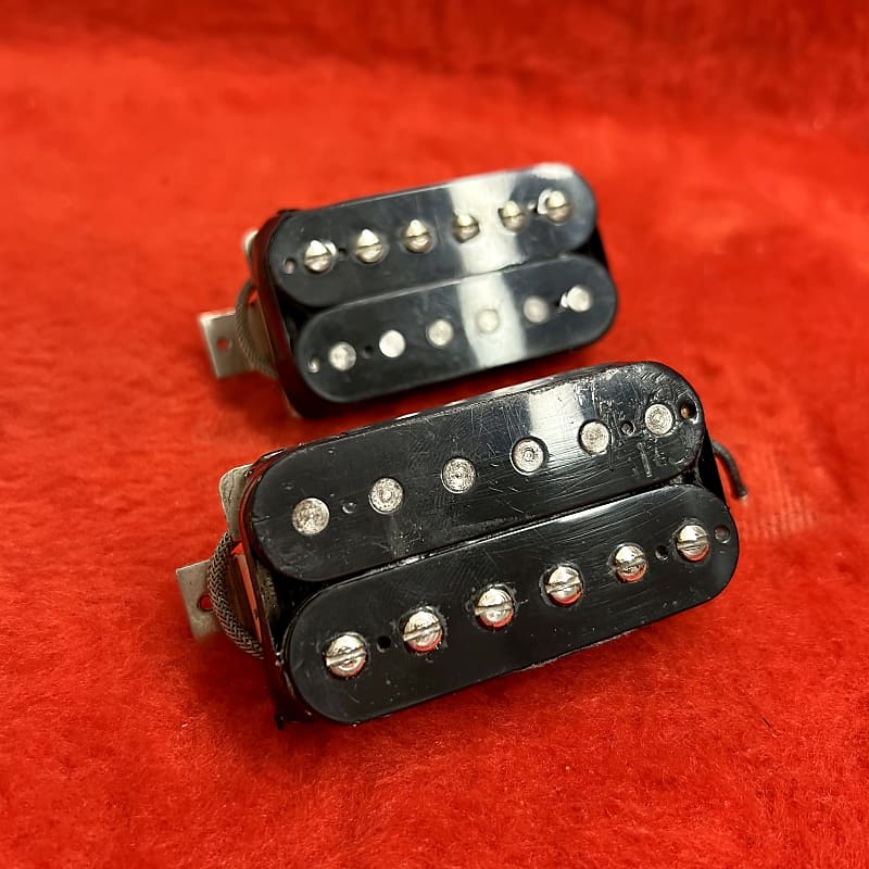 Gibson Tim Shaw PAF humbucker Pickups c 1985 Black bobbin | Reverb