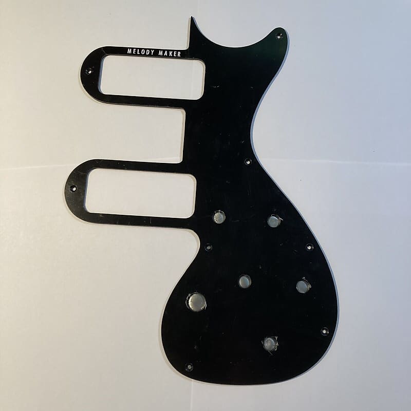 Single Ply Black Dual P90 MOD Pickguard for 1959-1961 Gibson | Reverb