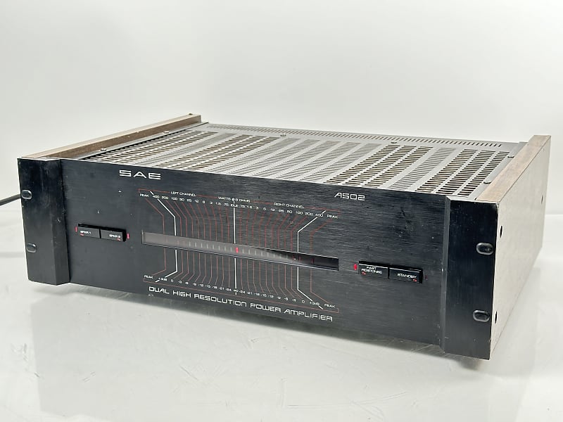 Vintage SAE A502 Dual High Resolution Power Amplifier | Reverb