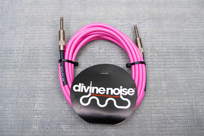 Divine Noise 10ft Pink Cable Straight Ends | Reverb