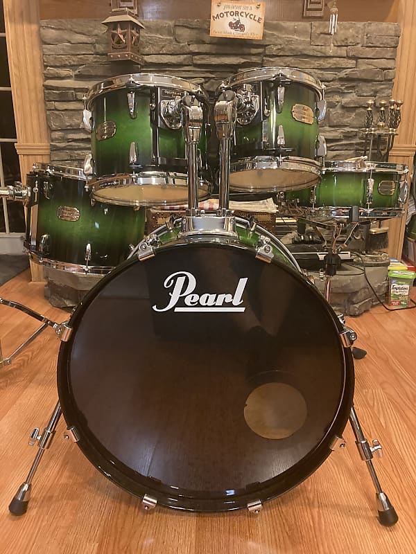 Pearl Session Custom Maple 🍁 Apple 🍏 Green Burst 💥 | Reverb