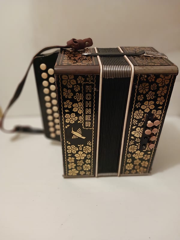 Hohner Accordion 1960s Black And Gold | Reverb