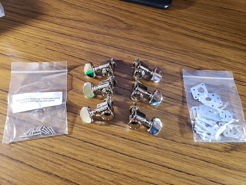 Grover Chrome Tuners - Set of Six | Reverb