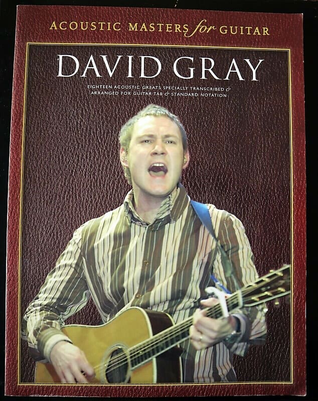 DAVID GRAY Acoustic Masters Music Score Notation Book 18 | Reverb