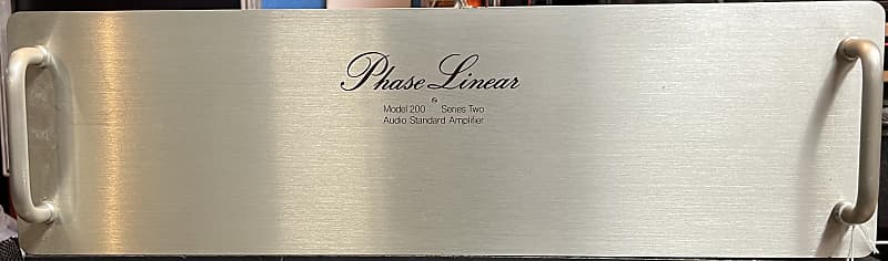 Phase Linear Model 200 Series Two 1970's - silver | Reverb